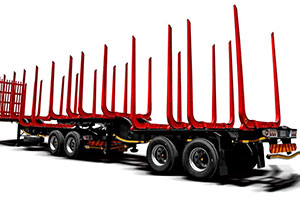 30/40/50 tons Log trailer / timber trailers for sale from leading ...